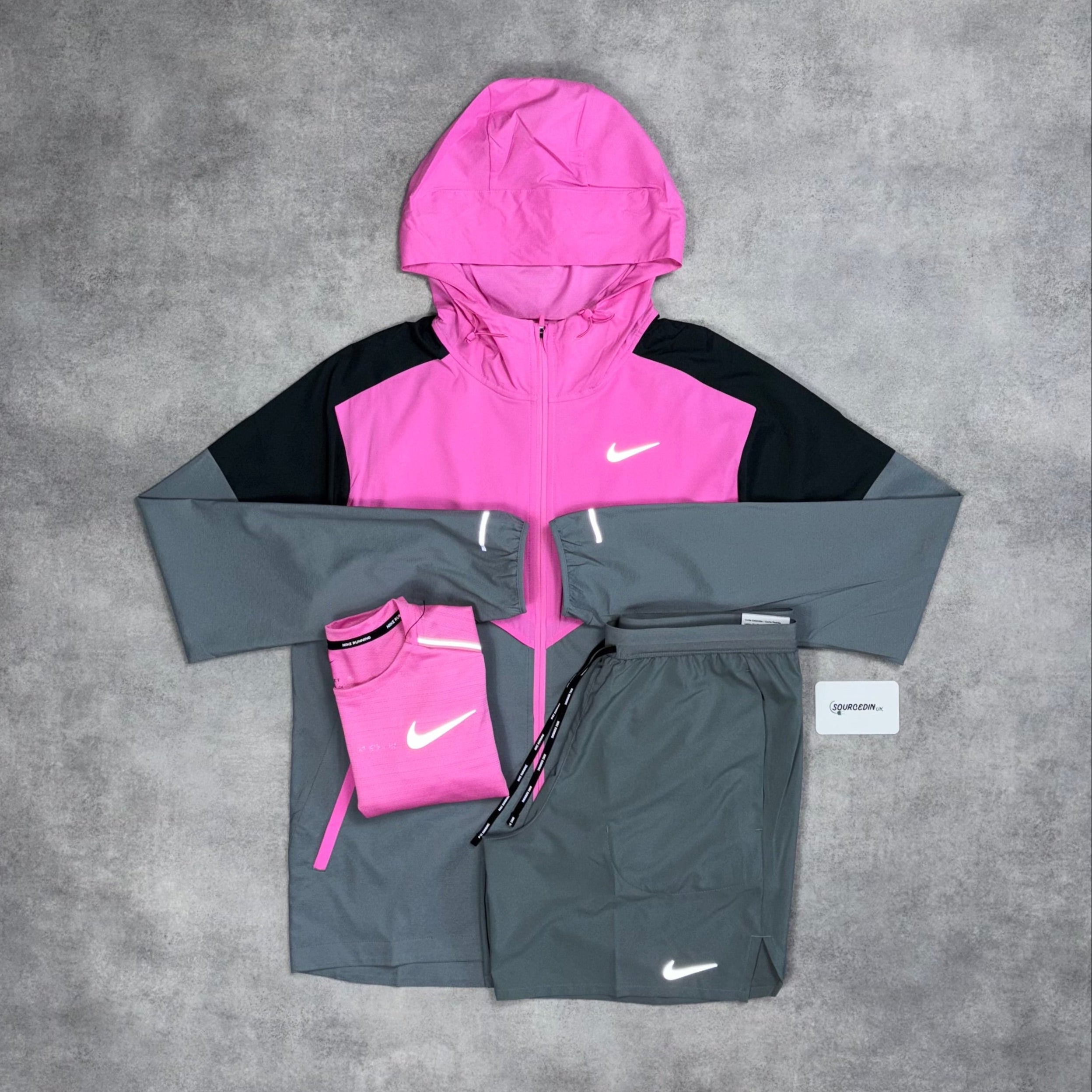 Nike Uv Windrunner Jacket 3-Piece 7” Flex Short Set Playfull Pink ...